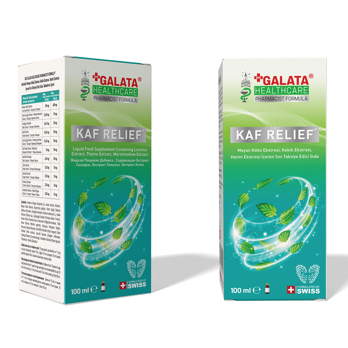 Galata Healthcare Kaf Relief 100ml | Doğal Kas Rahatlatıcı ...
